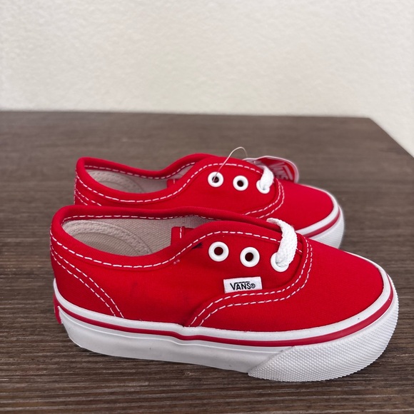 Vans | Shoes | Vans Kids Bright Red Sneakers | Poshmark